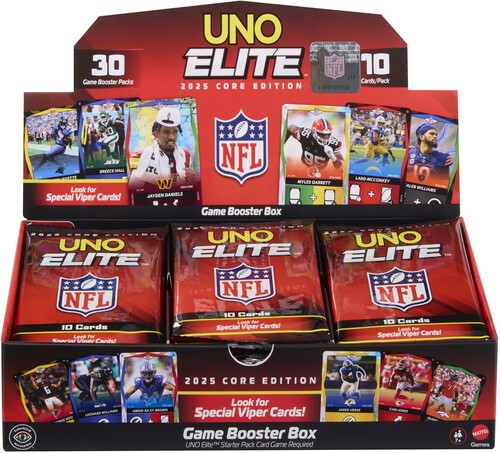 Mattel Games - Uno Elite NFL 2025 Core Edition, Booster Box [New Toy ...