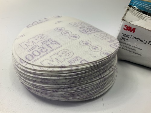 3M 00950 Hookit Finishing Film Abrasive Disc 6 In, 1500 Grit, 100 Discs ...