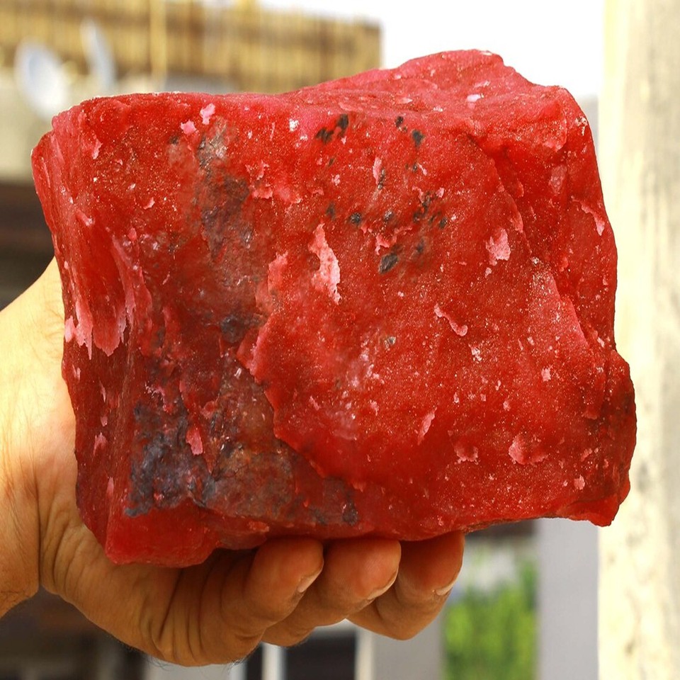 5000 Ct Natural African Red Ruby CERTIFIED HUGE Loose Gemstone Red Ruby ...