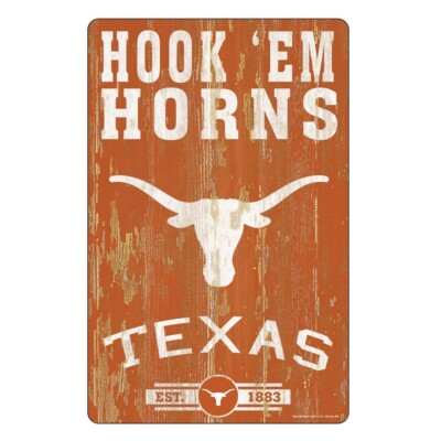 Texas Longhorns NCAA 17" x 11" Wood Decorative Indoor Sign Wincraft | eBay