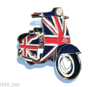 New Union Flag GB Great Britain Scooter MOD Metal Scooterist Bike ...