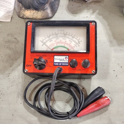 Vintage United Delco Tune-up Tester Tach Dwell Volt Meter | MO 451 ...