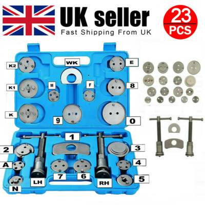 23pc Brake Caliper Rewind Tool Set Kit Wind Back Piston Car For VW Ford ...