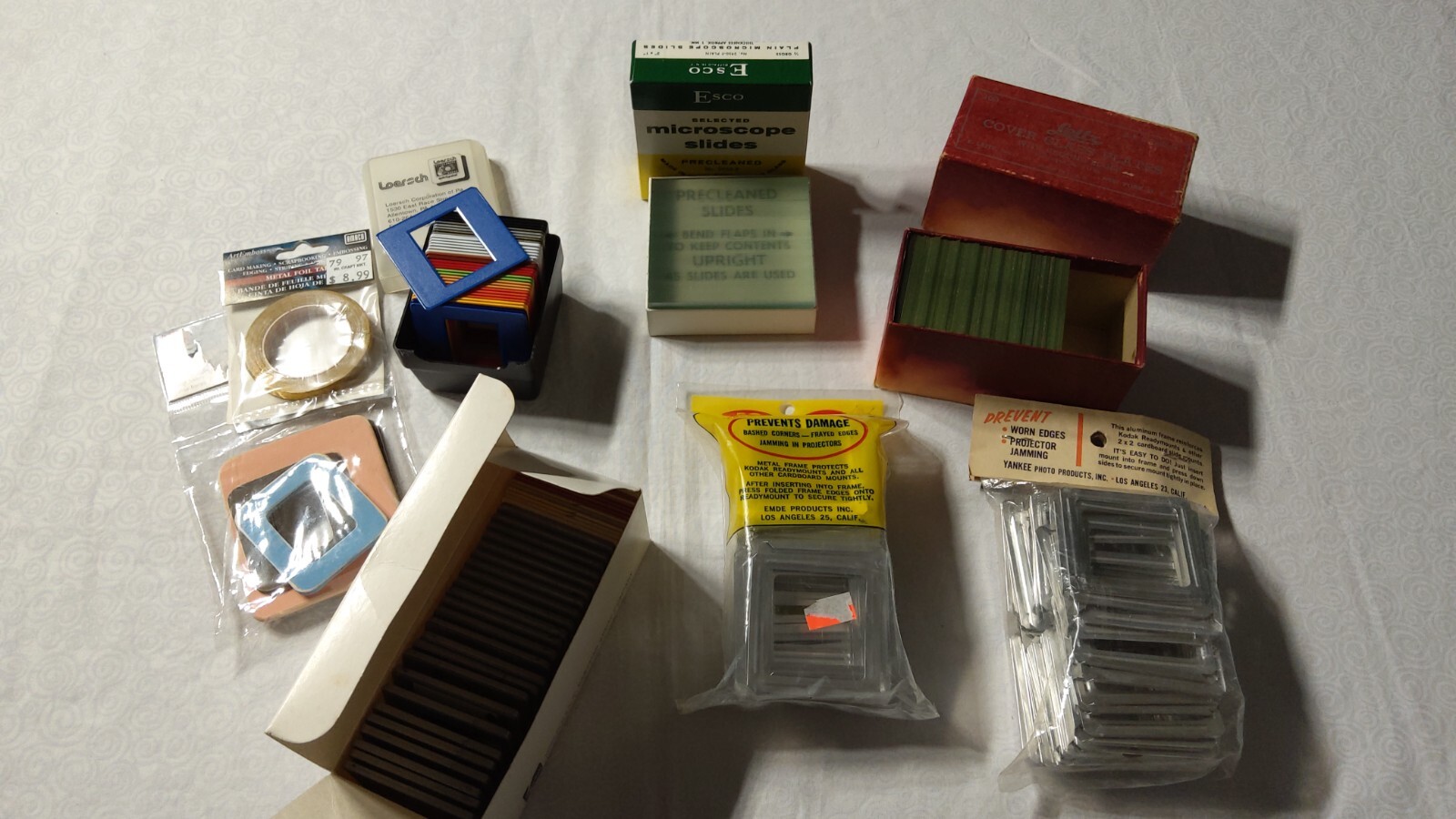 Leitz Cover Glass Plates Esco Microscope Slides Slide Mount Protectors ...