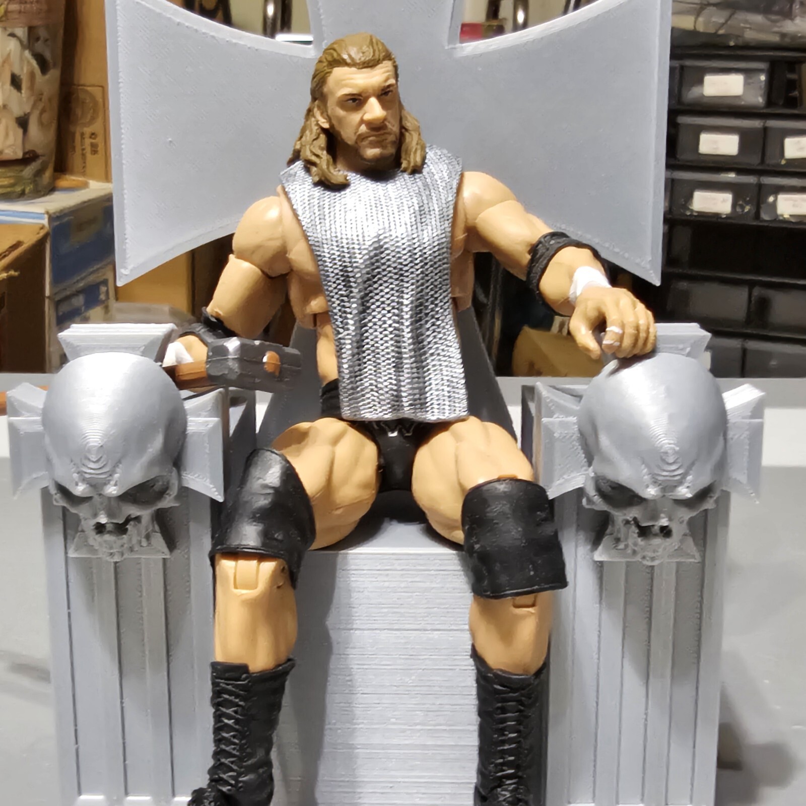 WWE Mattel Triple H King Of Kings Throne Accessory | eBay