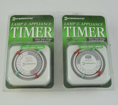 Intermatic Lamp & Appliance Timer Twin Pack Easy Set Dial | eBay