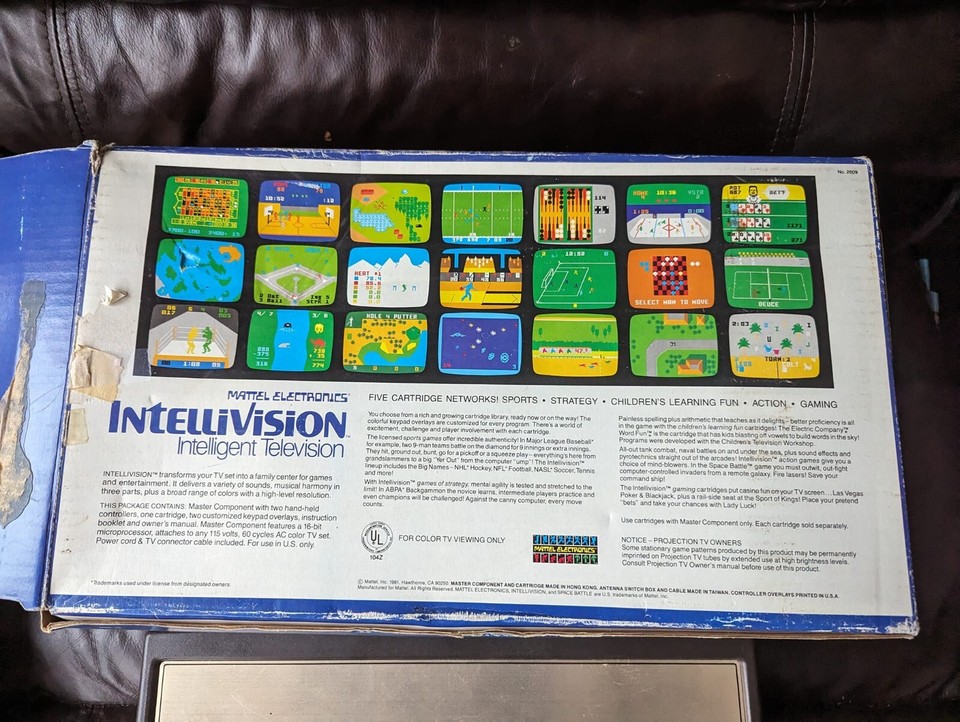 Mattel Intellivision Video Game Console 2609 w/Box | eBay