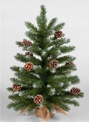 Christmas Tree Festive Frosted Mini Norway 60cm | eBay UK