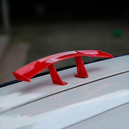 Car Rear Spoiler Trunk Wing Spoiler Decal Small Mini Red Wing Carbon ...
