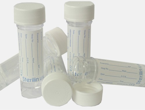 3x 5xUrine Sample Bottles Specimen Containers 30ml Labelled Pots- NHS ...