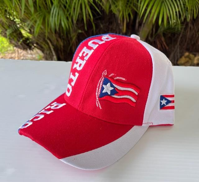 PUERTO RICO EMBROIDERY UNISEX ADULT BASEBALL CAP HAT 1-Size Adjustable ...