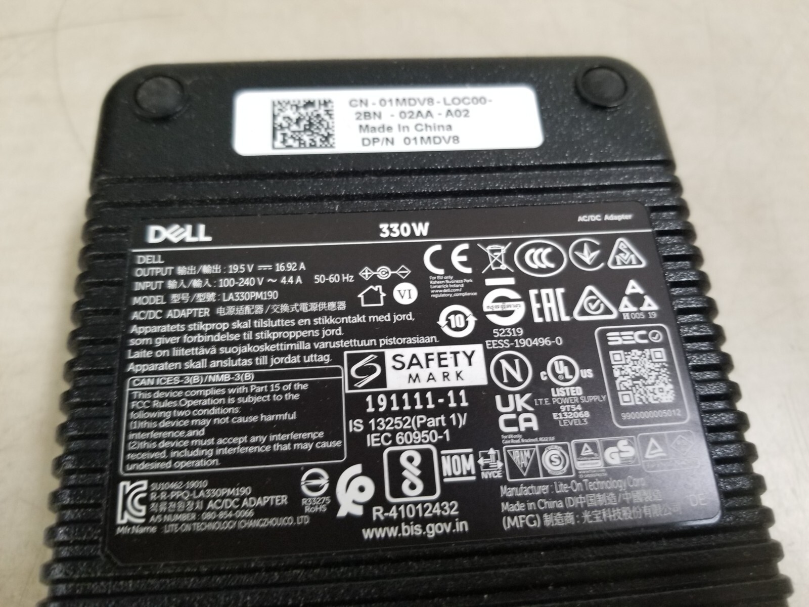 OEM Dell 330W AC Adapter for Dell Alienware LA330PM190 No Power Cord | eBay