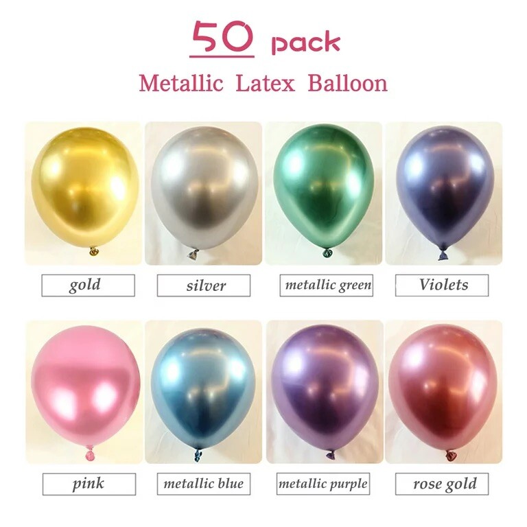 Globos Balloons Para Fiestas De Látex De Confeti Pack De 50 Globos 13 ...