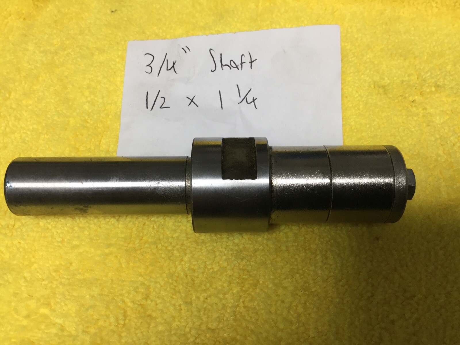 1/2” X 1 1/4” Arbor For Holding Shaper Cutters OAL= 5” 3/4” Shaft (new ...