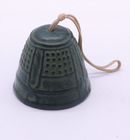 Japanese Wind Chime Windbell Nambu Cast Iron Green Temple Bell Hanging ...