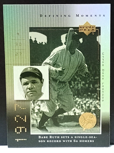 Babe Ruth 2000 Upper Deck Legends Defining Moments #DM3 | eBay