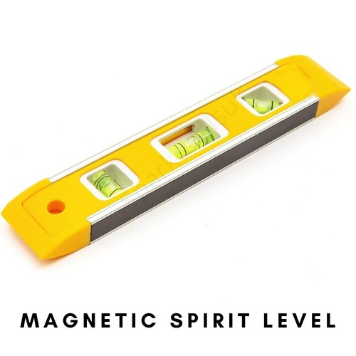 Small Spirit Level Magnetic 225mm 9 Inch DIY Builder Torpedo Bubble ...