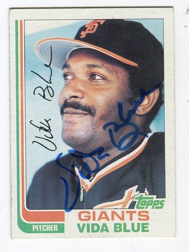 Vida Blue 1982 Topps Baseball Autographed Card #430 | eBay