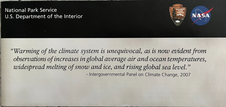 CLIMATE CHANGE in NATIONAL PARKS NATIONAL PARK SERVICE UNIGRID BROCHURE ...