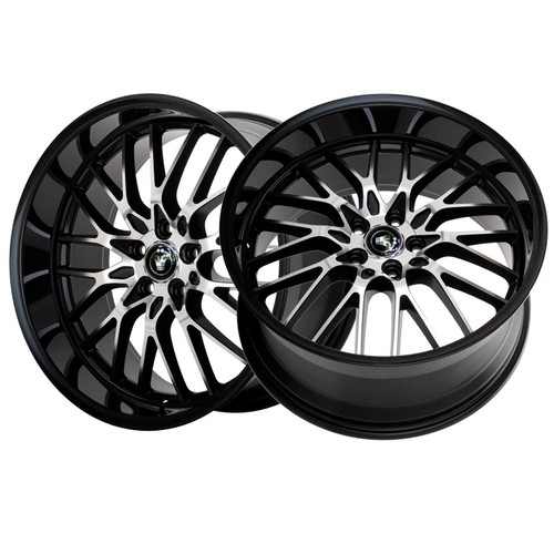 (1) Konig 16MB Lace 16X7 4X100/4X108 73.00 Hub +40 Offset Black Wheel ...