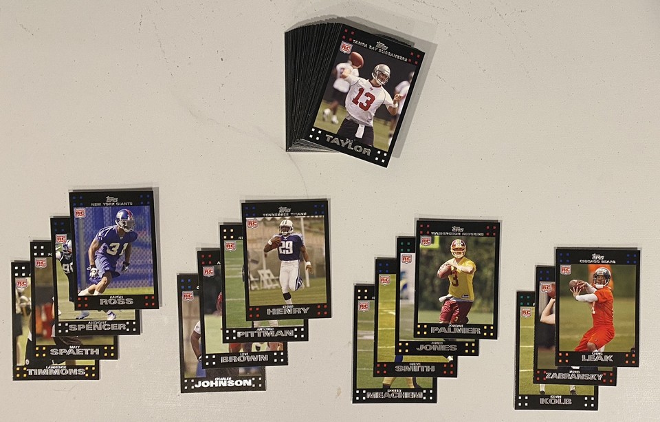 2007 Topps Football Rookie 49 Card Lot - RC MINT B | eBay