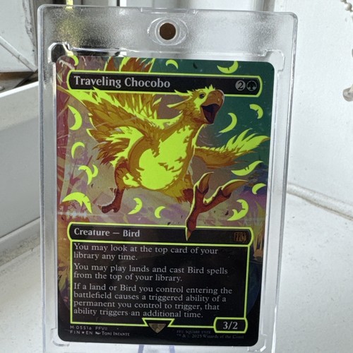 Traveling Chocobo (Borderless) (Neon Ink Yellow) Final Fantasy Foil ...