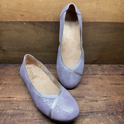 Vionic Carroll Ballet Flats Womens Size 8 US Leather Round Toe Comfort ...
