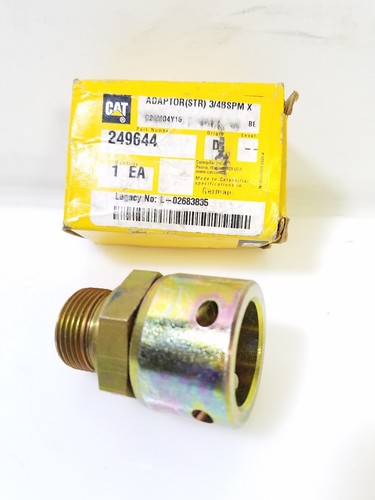 Genuine CAT 249644 staple / pin hydraulic fitting adaptor (STR) 3/4 ...
