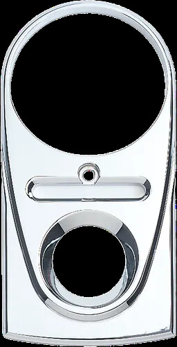 Tear Drop Upper Dash Cover Smooth Chrome Harley Dyna Wide Glide 93-03 ...