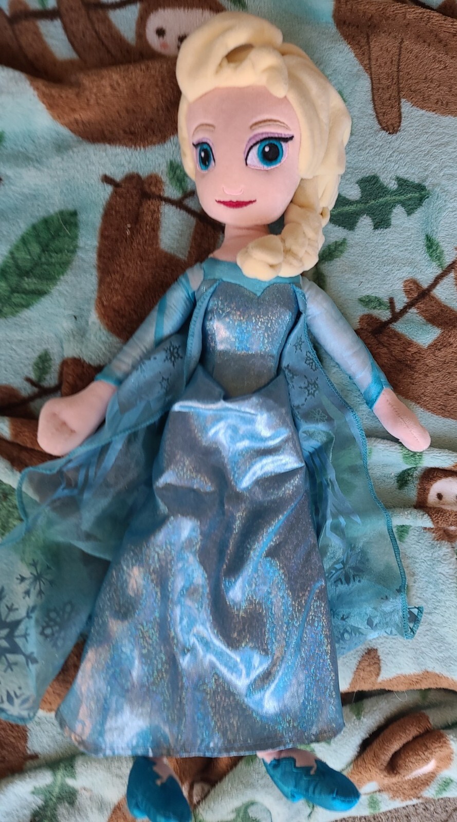 Disney Store Frozen 15" inches Princess Elsa Plush Soft Doll | eBay