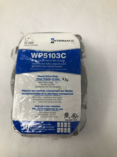 Intermatic WP5103C Weatherproof Cover 2.75" 1-Gang w/Round Adapter ...