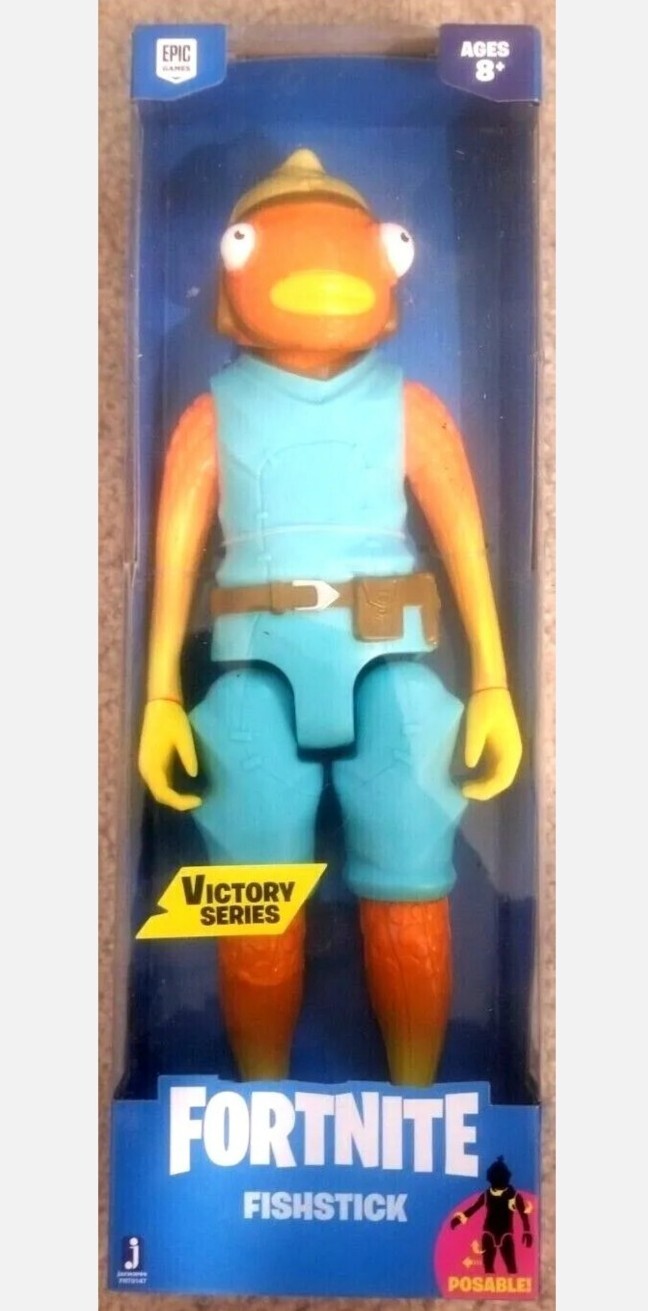 NIB Fortnite Fish Stick Posable Action Figure 12" Victory Series ...
