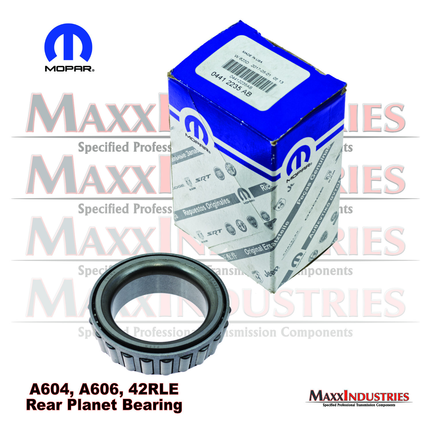 62TE 42RLE A604 A606 42LE Transmission Cone Bearing Mopar 4412235AB ...