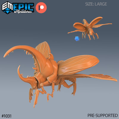 Giant Beetle C | Epic Miniatures | Wargaming RPG 3D Printed Mini | eBay