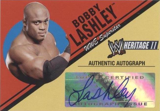 2006 Topps Heritage II WWE - Autographs Bobby Lashley (AU, RC) for sale ...