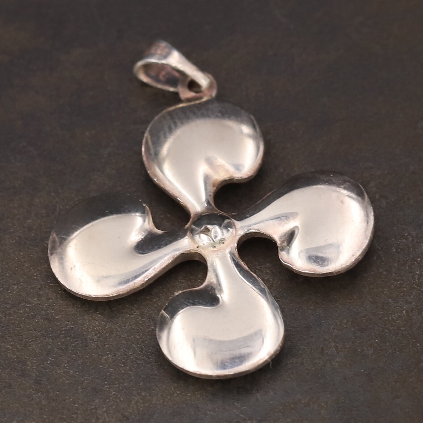 VTG Sterling Silver - SIGNED Lauburu Basque Cross Symbol Necklace ...