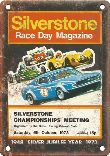 Silverstone Race Day Magazine Reproduction Metal Sign A1059 | eBay