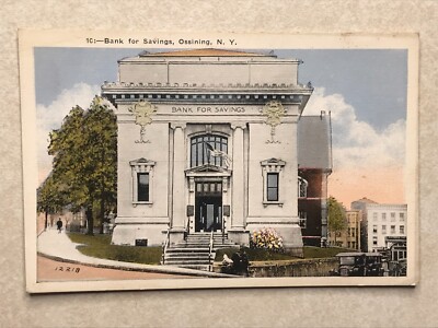 K493 Postcard Bank for Savings Ossining NY New York | eBay