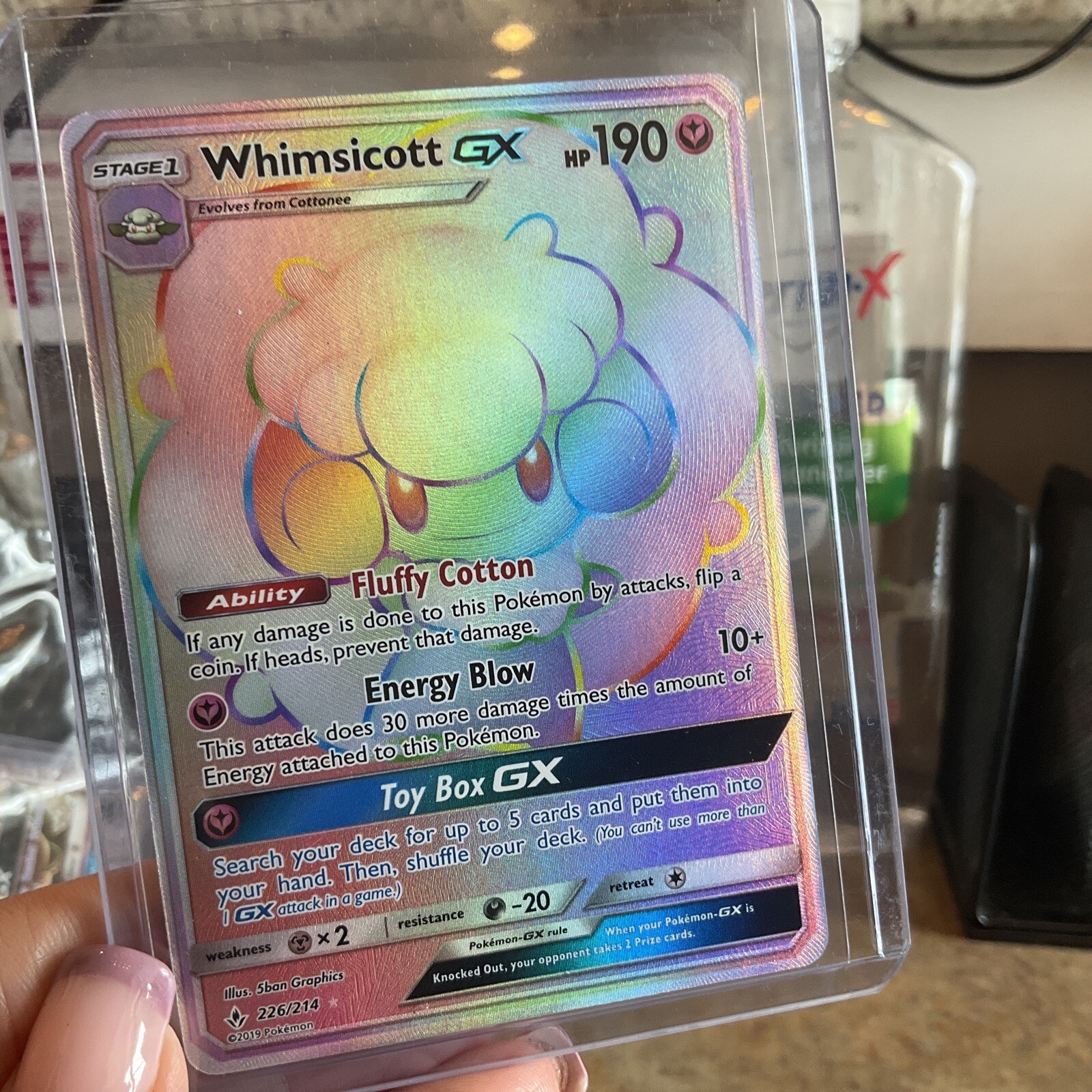 Whimsicott GX 226/214 Rainbow Secret Rare Pokemon Unbroken Bonds LP | eBay
