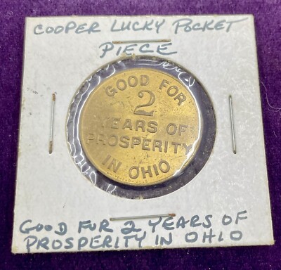 Cooper Lucky Pocket Piece 2 Years Prosperity In Ohio Token Coin | eBay