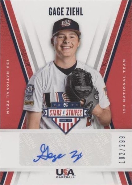 2019 Panini USA Baseball Stars & Stripes - 15U National Team Signatures ...