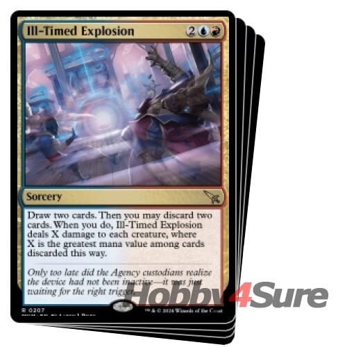 Ill-timed Explosion X4 M/NM Magic: The Gathering MTG Murders At Karlov ...