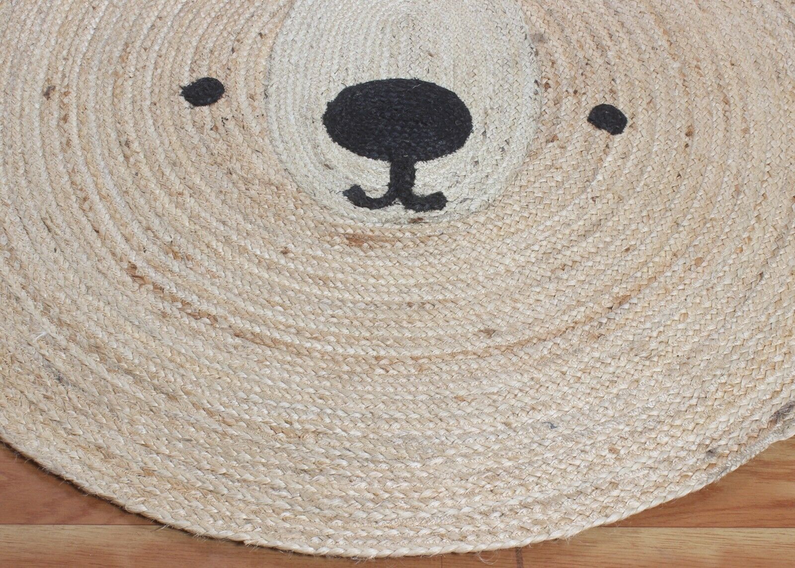Rug Natural Jute Rug Round Teddy Design Area Rug Modern Designer Rug ...