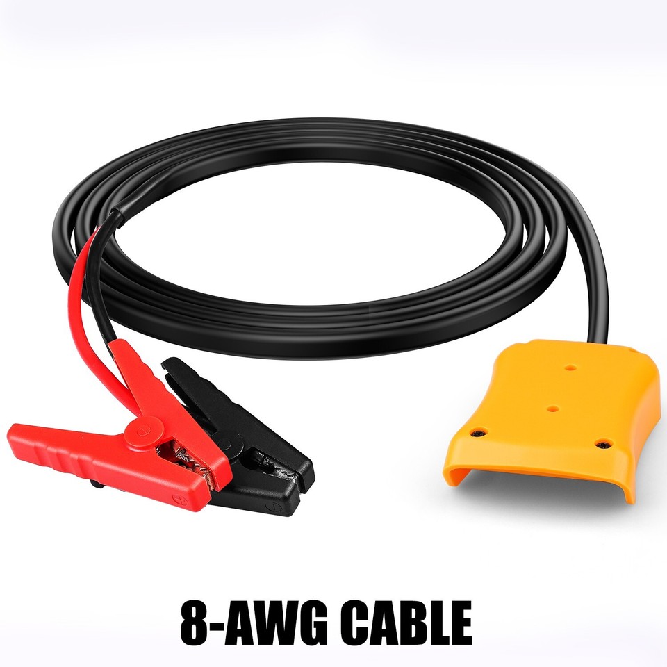 6.56ft For DEWALT Jumper Starter Jump Kit 8AWG Cable 66A Power 3kv ...