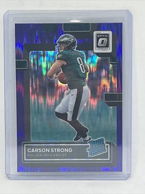 Philadelphia Eagles - Carson Strong - 2022 Optic - Purple Shock Rated ...