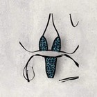 Microkini Bikini Set Exotic Dancewear Stripper Tiny Bikini Rhinestones ...