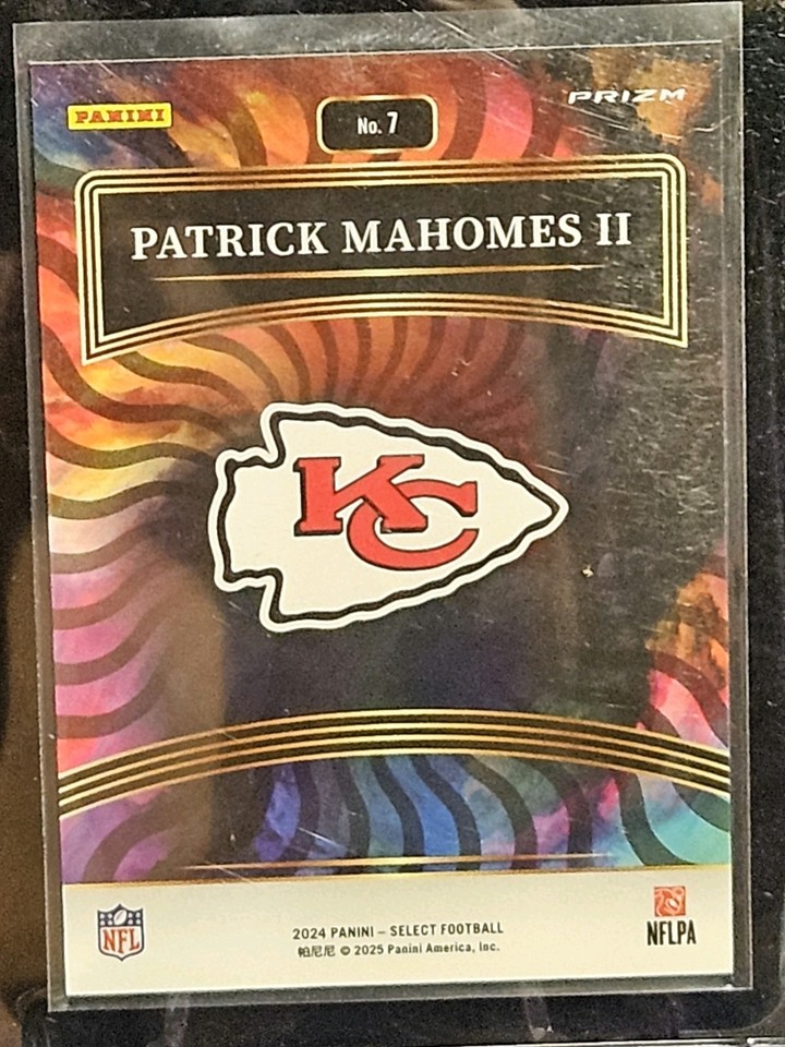 2024 Panini Select Patrick Mahomes Color Wheel SSP Case Hit Kansas City ...