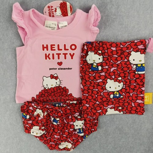 Peter Alexander Baby Girl Pyjama Set Size 000 & 00 Hello Kitty Top ...