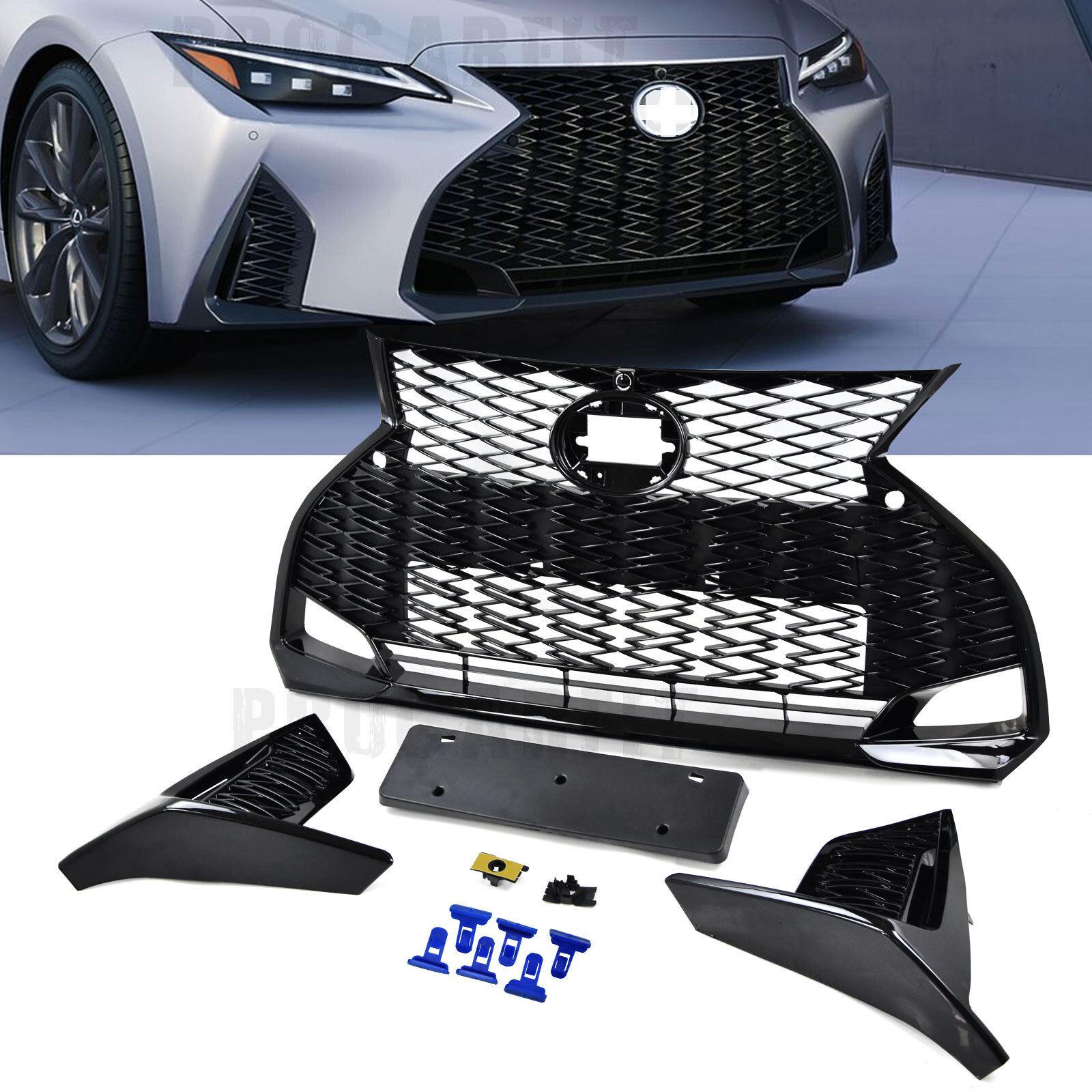 2021 2022 LEXUS IS300 IS350 F-SPORT FRONT GRILLE W/ CAMERA HOLE OEM ...