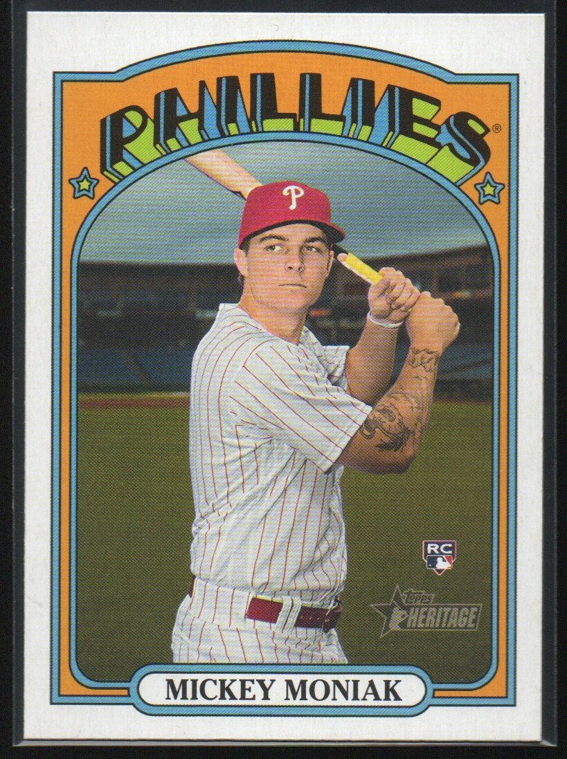 Mickey Moniak 2021 Topps Heritage #653 RC Rookie Card Philadelphia ...